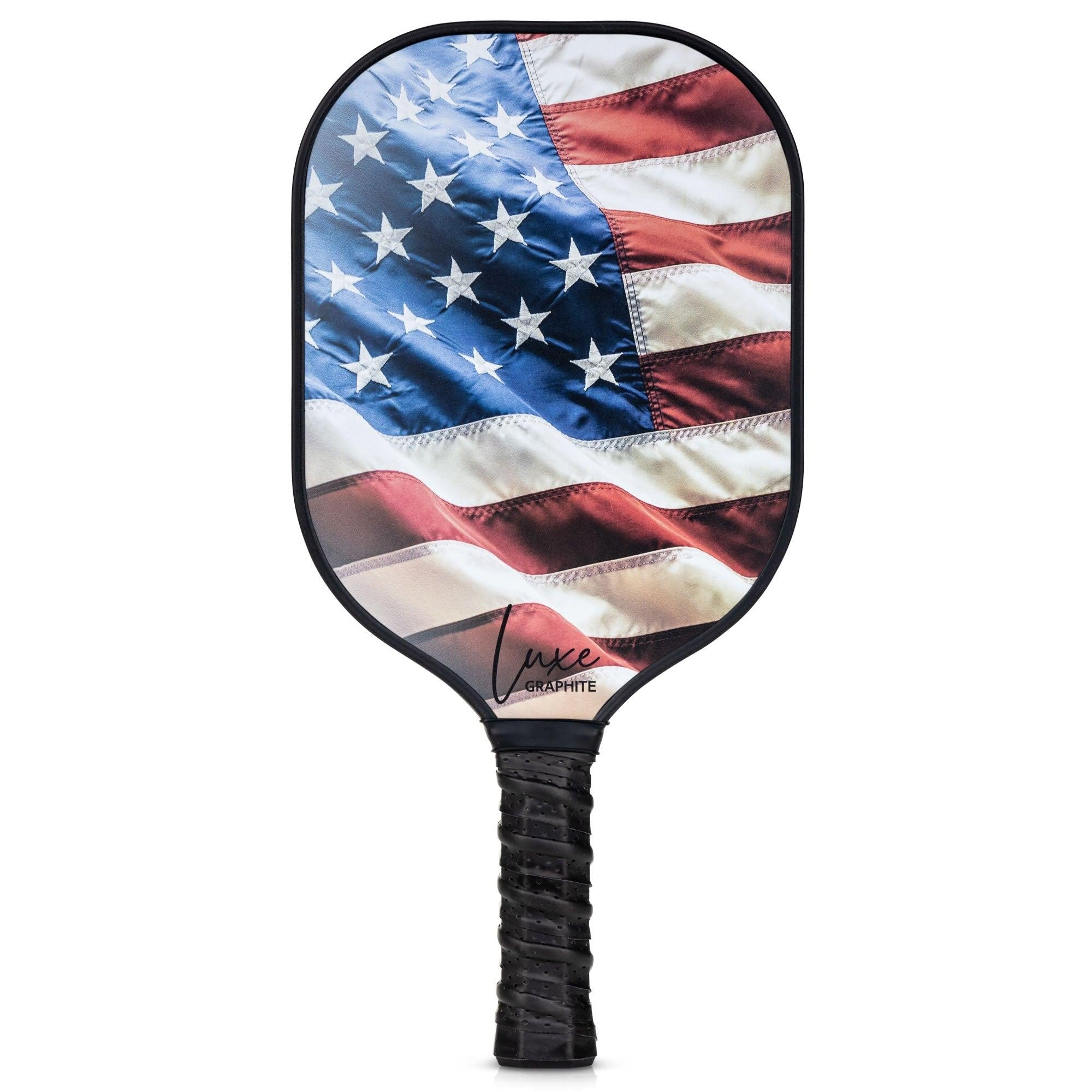 The Patriot USA Flag Luxe Graphite Pickleball Paddle with Cover by ...